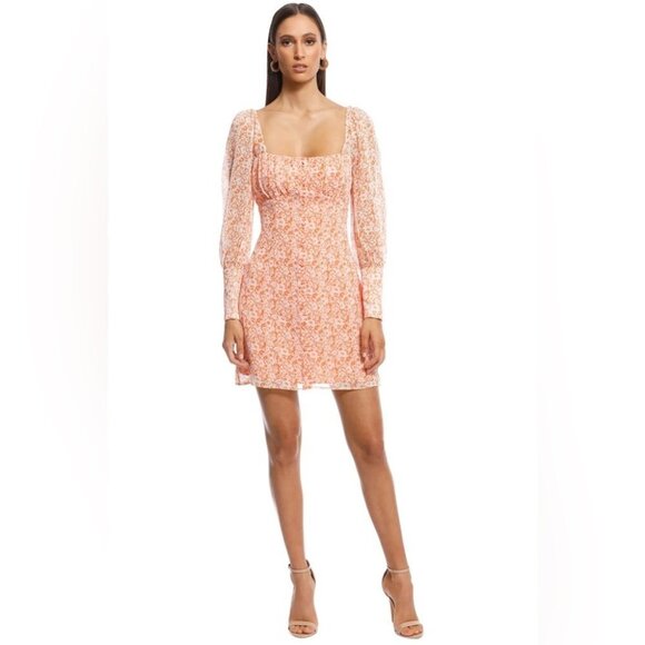 The East Order | Dresses | Revolve The East Order Bianca Orange Mini ...